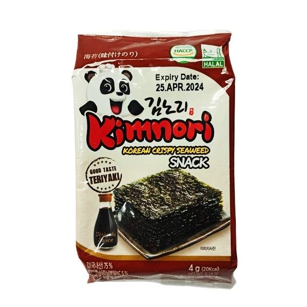 Kimnori korean crispy seaweed snack 4g 1packx3pcs | Lazada PH