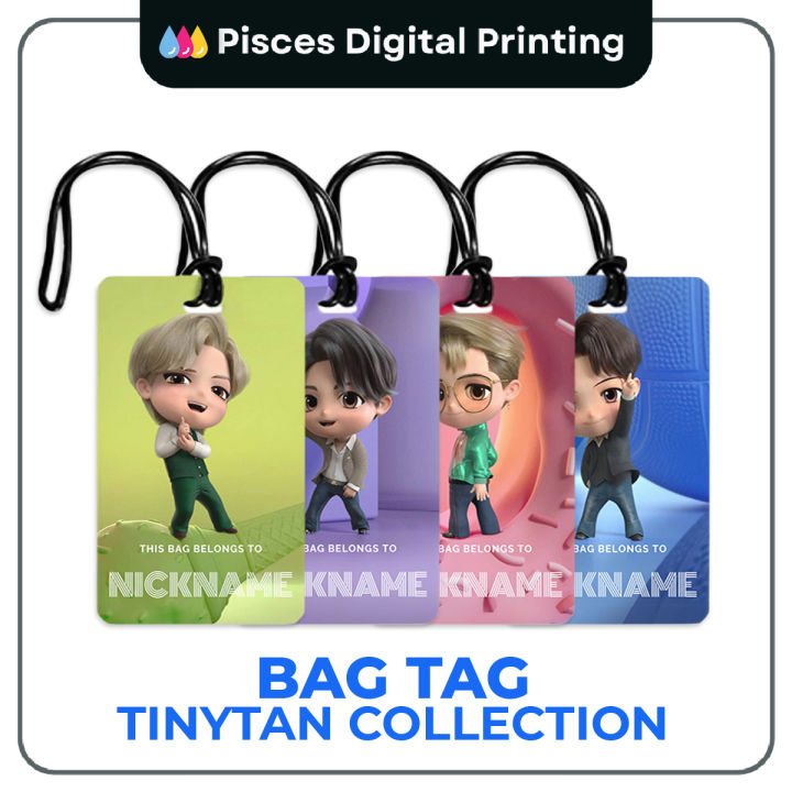 [PDP] Bag Tag ( TinyTAN Collection ) Personalized, made from PVC Material, Non Fading and ...