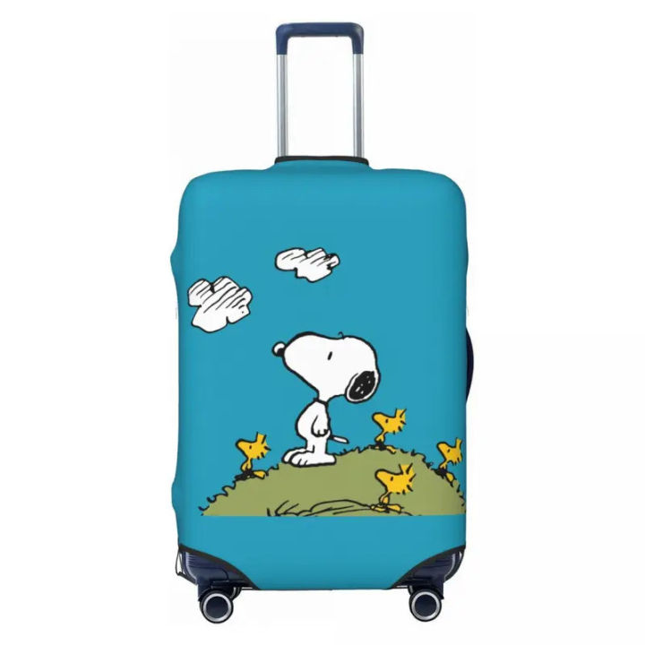 Custom Cute Cartoon Snoopy Luggage Cover Cute Suitcase Protector Covers ...