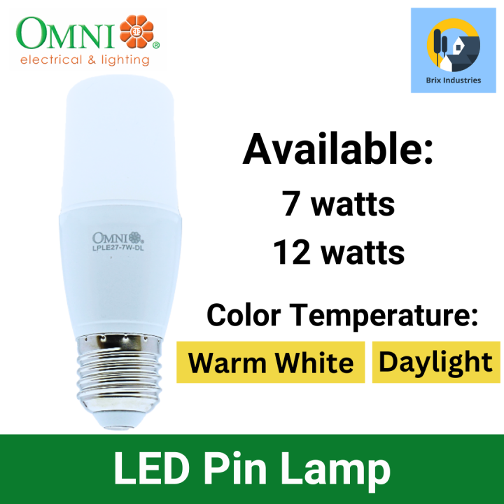 Omni LED Pin Light Daylight or Warm White 7W or 12W Pin Lamp | Lazada PH