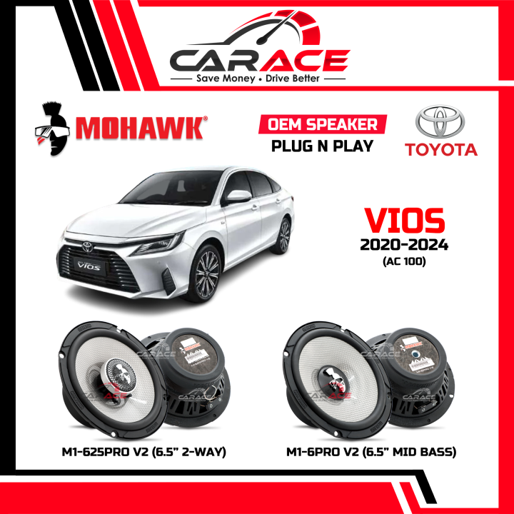 MOHAWK Speaker Vios 2020-2024 AC 100 Plug and Play Speaker PNP Front ...