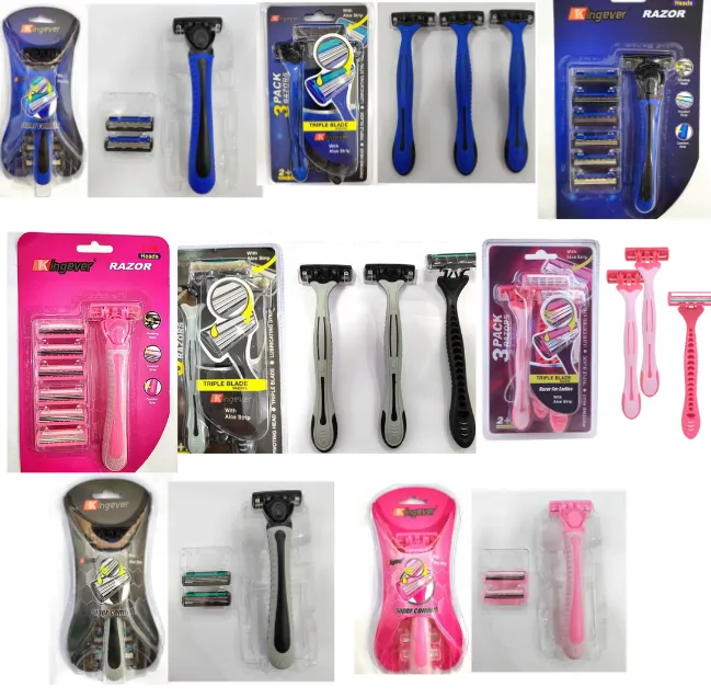 Triple Blades Women Razor Body Hair Remover Blade Shaving Keimav ...