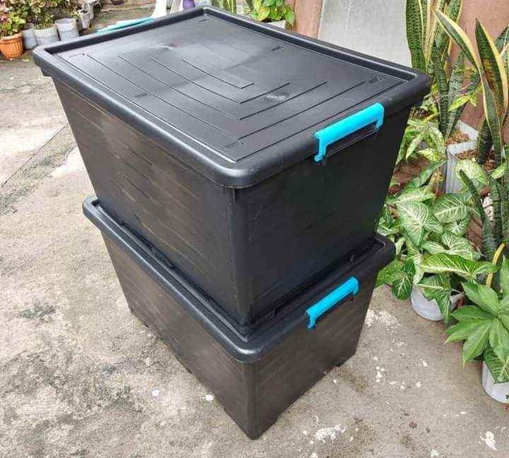 PEARL WAVE 65liters 90 liters 168 liters STORAGE BOX RUBBERIZED WITH ...