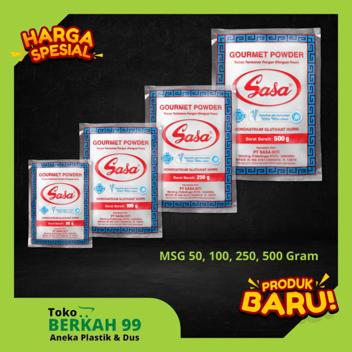 SASA penyedap rasa 50, 100, 250 gr MSG MNG kemasan ekonomis Seasonings ...