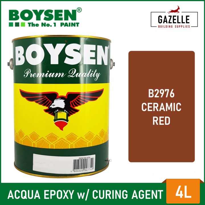 Boysen Acqua Epoxy Gray B2930 / Black / Chrome Green / Ceramic Red ...