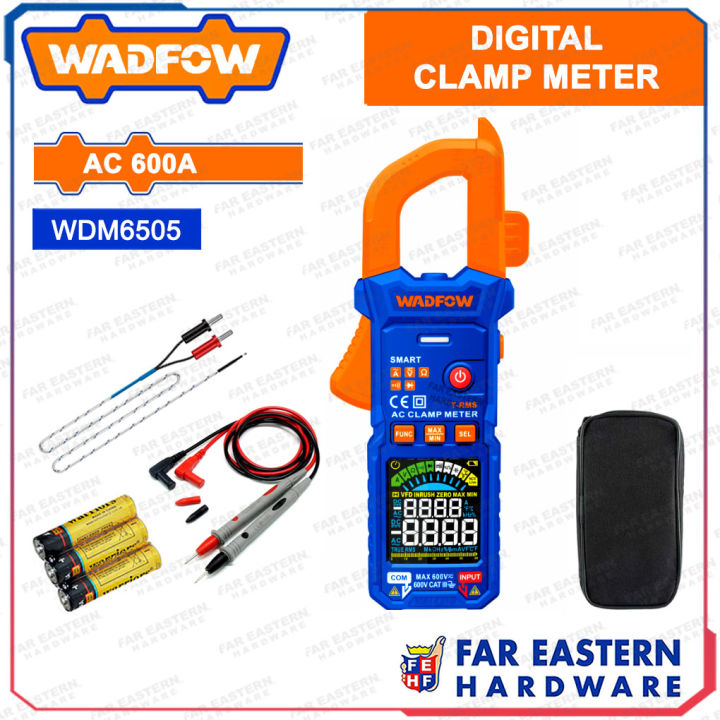 WADFOW Digital AC Clamp Meter Electrical Tester WDM6505 WFMT | Lazada PH