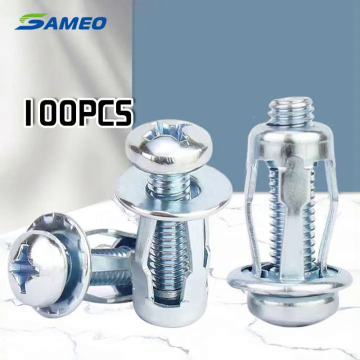 LANG Original 100pcs/sets M4/M5/M6 Metal Rivet Nut Expansion Clamp ...