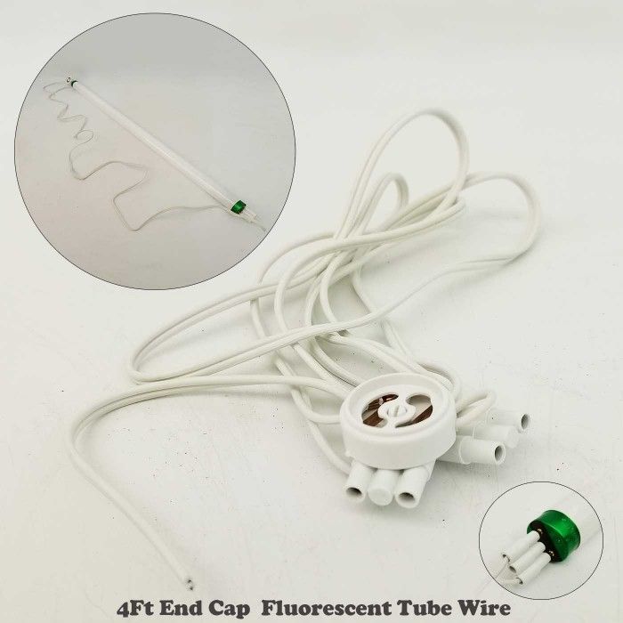 4FT End Cap Wire With Holder For T8 LED/Fluorescent Tube | Lazada