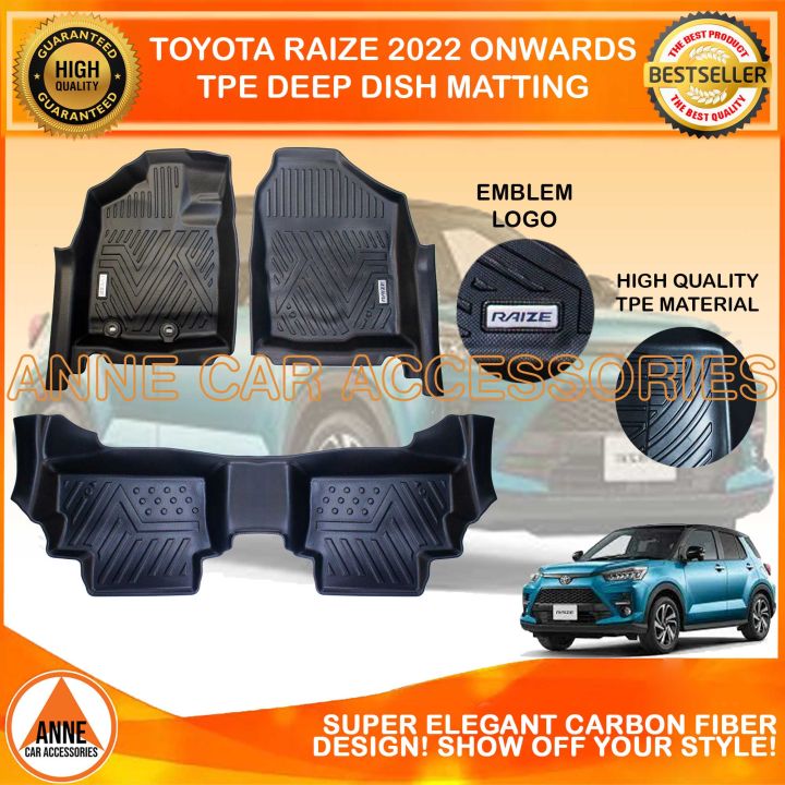 TPE / Diamond Deep Dish for Toyota Raize 2022 2023 Onwards Model Deep ...