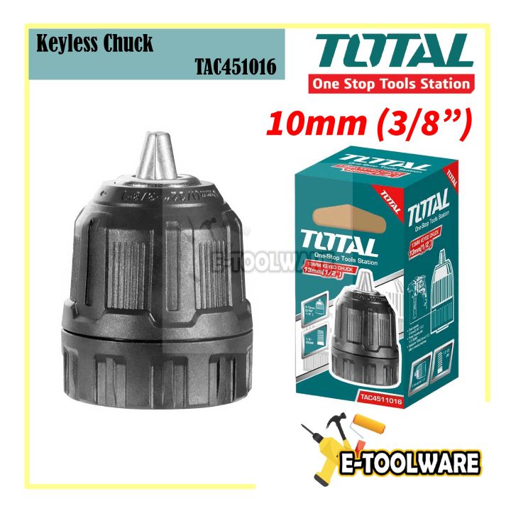 Total TAC451016 Keyless Chuck 10mm x 3/8'' | Lazada
