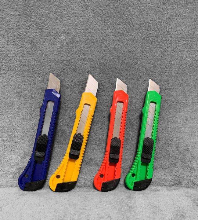 UnihomSG [ReadyStock] [Packs of 4] Portable Retractable Penknife Cutter ...
