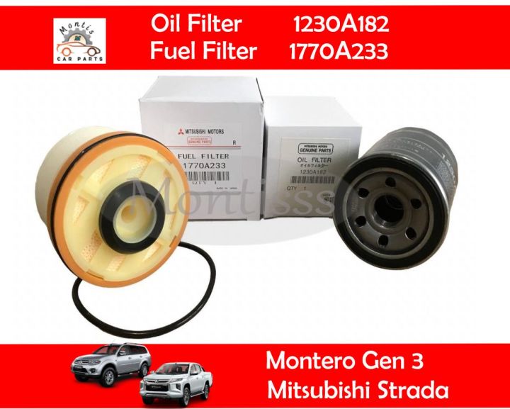 Combo Oil Filter and Fuel Filter for Montero Gen 3 (2016-2024 ...