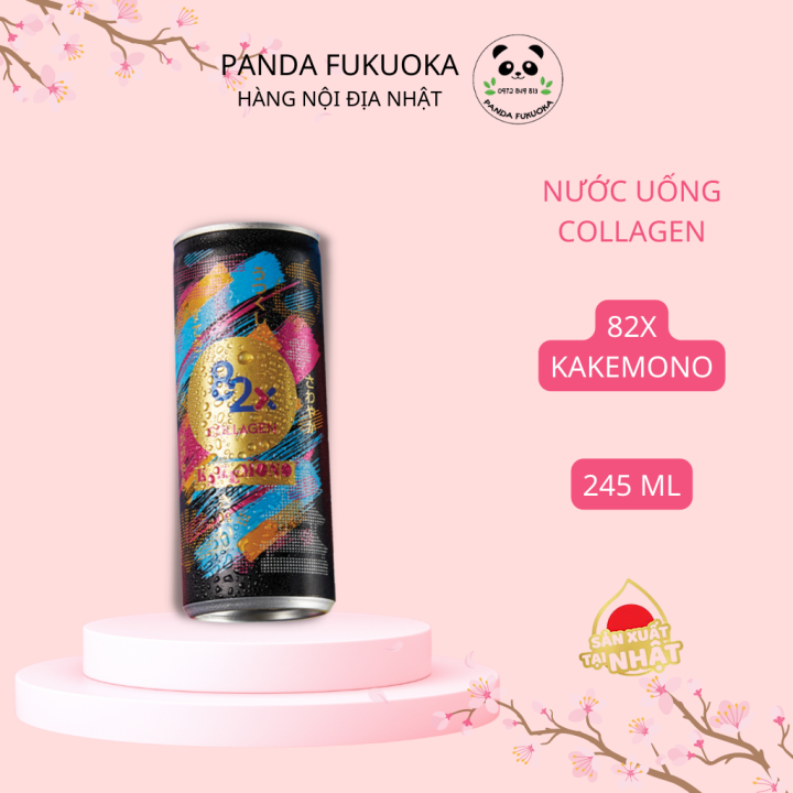 Nước Uống Collagen 82x Kakemono (245ml x 6 Lon) - Nước Uống Đẹp Da Chống Lão Hóa Nhật Bản - Sáng ...