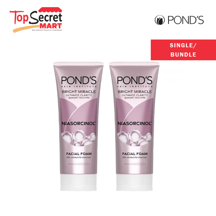 Pond's Bright Miracle Ultimate Clarity Niasorcinol Facial Foam 100g ...