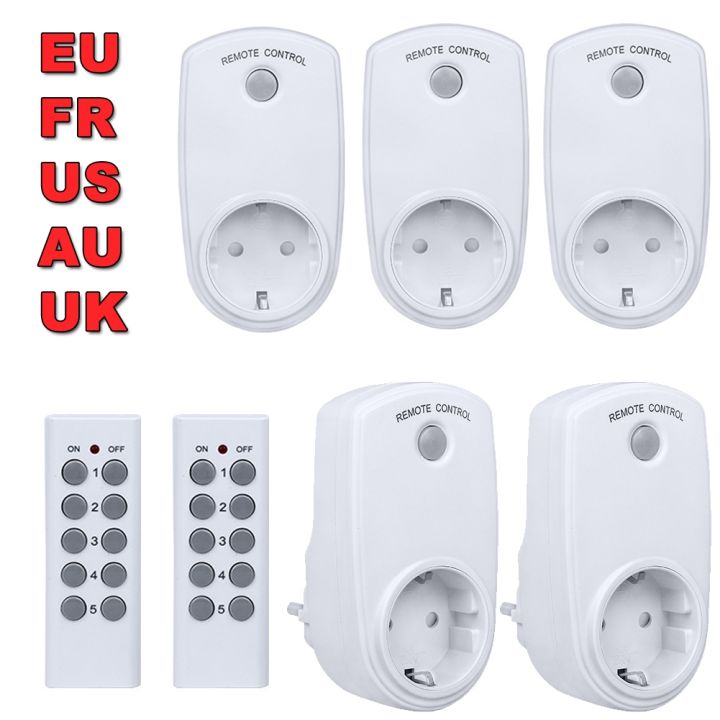 Wireless Smart Remote Control Socket Plug Power Outlet Light Switch ...