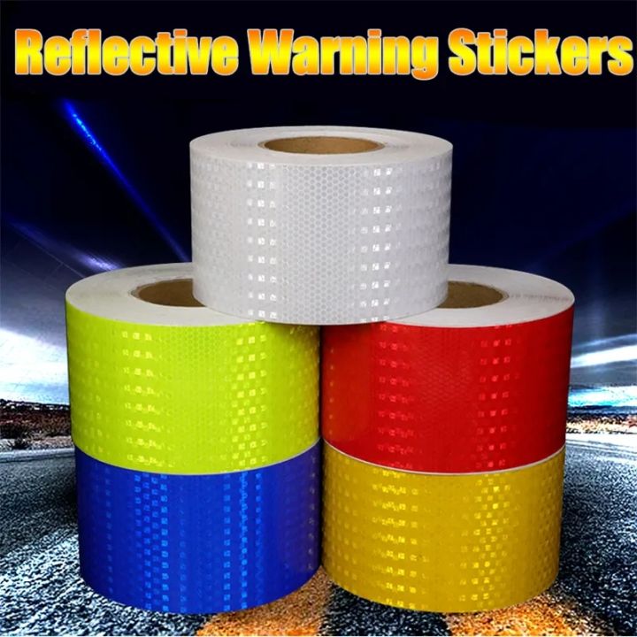 100cmx5cm Car Motorcycle Safety Logo Reflective Warning Tape Sticker ...