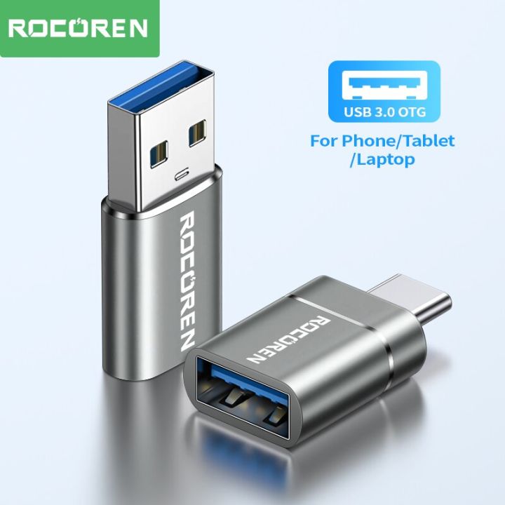 Rocoren OTG Adapter USB Type C Male To USB A 3.0 Female Converter For ...