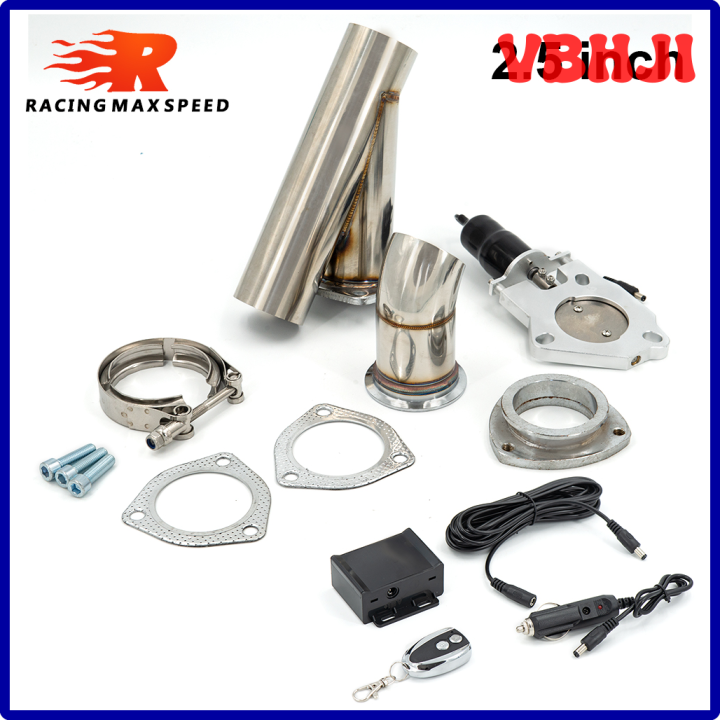 VBHJI 3นิ้ว2.5นิ้วระบบตัวเก็บเสียงท่อไอเสียวาล์วไฟฟ้าคัตเอาท์รีโมท ...