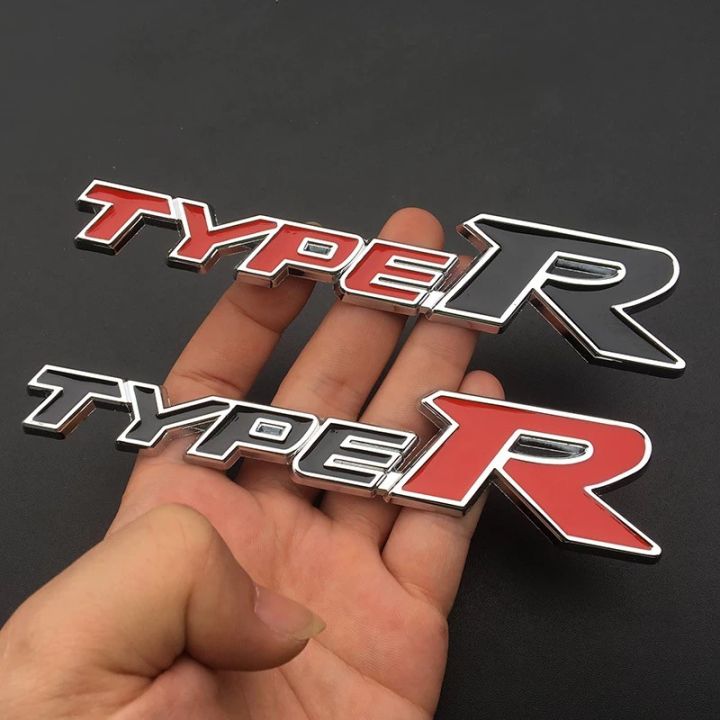 3D Type R Car Logo Honda Fit Jazz Jade City Car Stickers Car Tail Car ...
