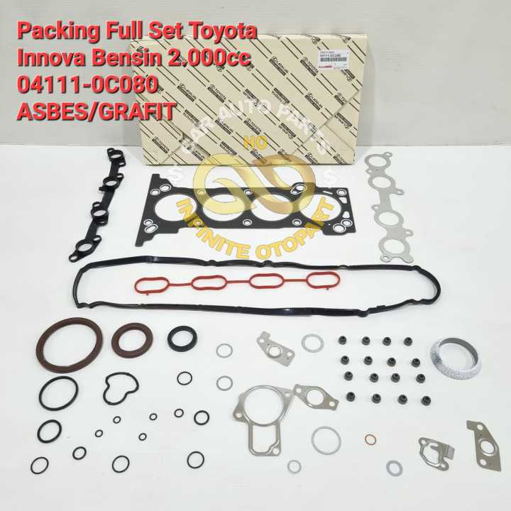PACKING SET GASKET CYLINDER FULL SET INNOVA BENSIN 2.0 INOVA ASBES | Lazada Indonesia