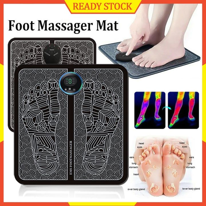 EMS Rechargeable Electric Foot Massage Relieve Fatigue Feet Acupuncture ...