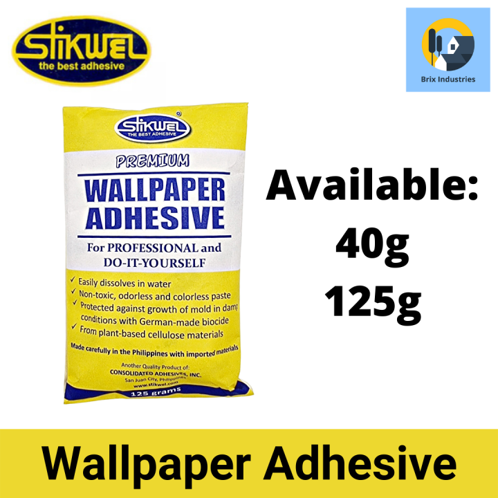 Stikwel Wallpaper Adhesive 40g or 125g For Professional and Do It ...