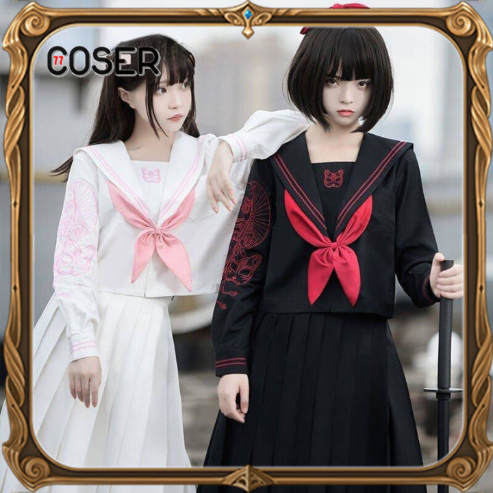 【COSER 77】ชุดนักเรียนญี่ปุ่น Niberg Bad Girl JK ชุดเครื่องแบบฤดูใบไม้ ...