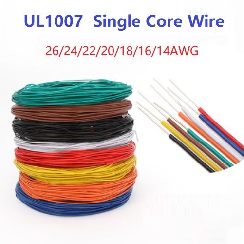 5Meter UL1007 Single Core Wire 14 16 18 20 22 24 26AWG PVC Tinned ... 5Meter UL1007 Single Core Wire 14 16 18 20 22 24 26AWG PVC Tinned ...