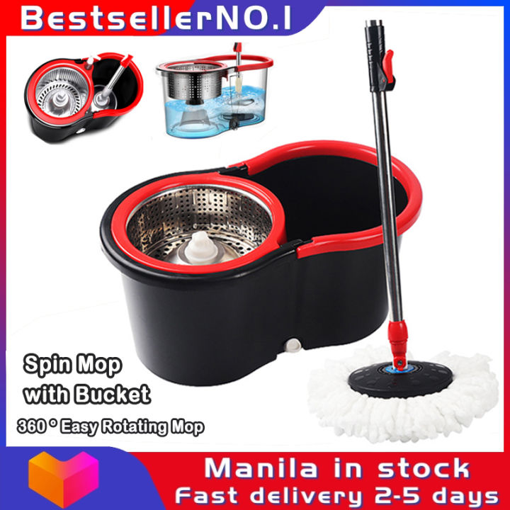 Bestseller Mop with Spinner Spin Tornado Mop 360 Wet and Dry Flat ...