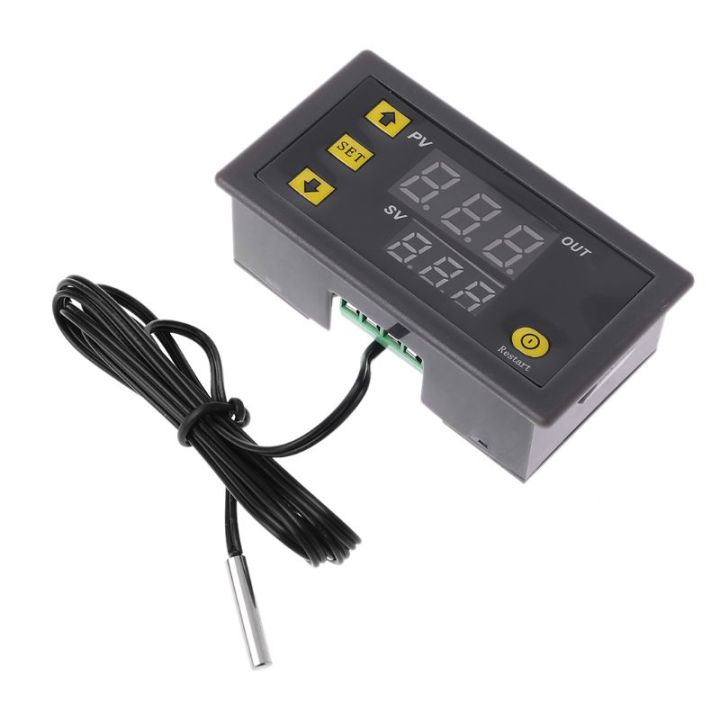 W3230 LED Digital Thermostat Temperature Control Sensor Waterproof AC ...