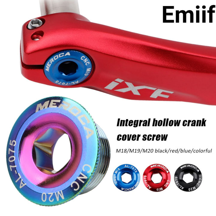 Emiif MTB Crank Bolt Cap Road Bike Crank Screws Cover M18/19/20 Bicycle ...