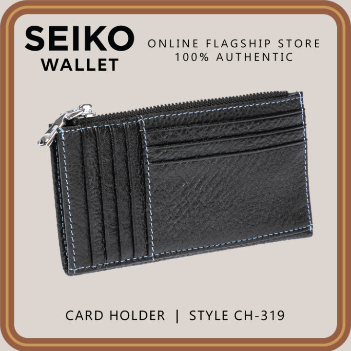Seiko Wallet - Genuine Leather Slim Card Holder - CH-319-S | Lazada PH
