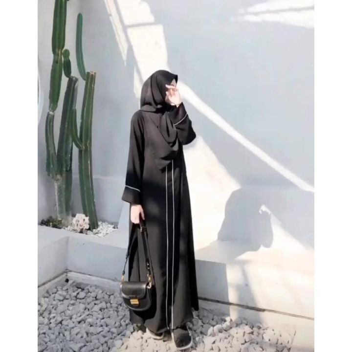 PROMO ABAYA TOP 1 Abaya arab terbaru gamis hitam | Lazada Indonesia