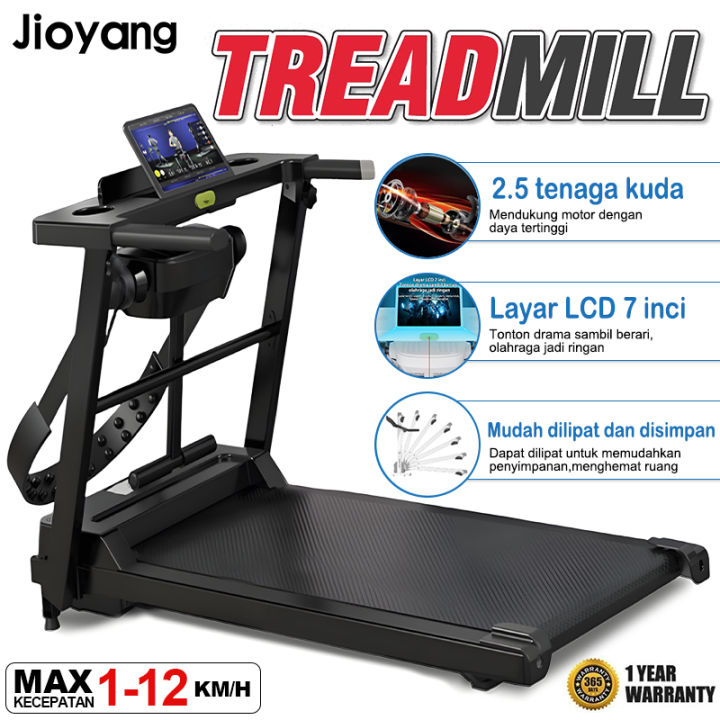 Treadmill Premium Multifungsi/Treadmill dengan Layar Monitor/Treadmill ...