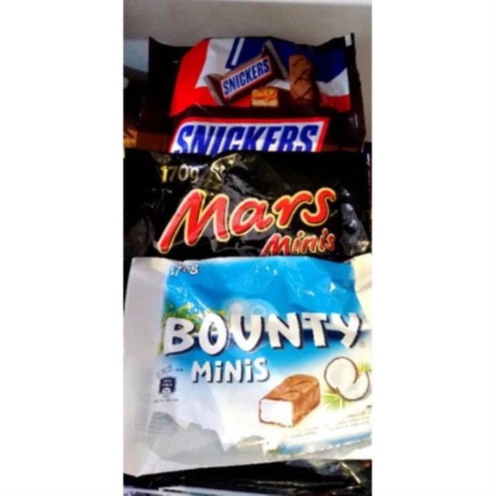 Snickers/Mars/Bounty Minis 170g | Lazada PH