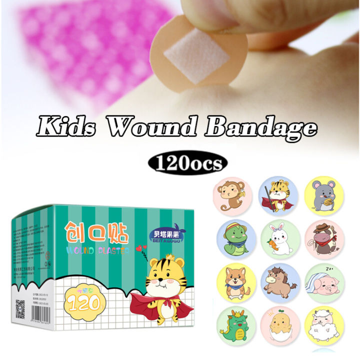 120Pcs/Box Mini Round Disposable Adhesive Bandage Band-aid Wound ...