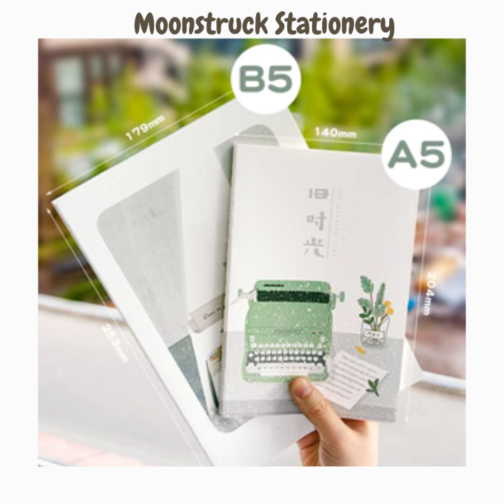 MOONSTRUCK (4books)A5 B5 Binding Notebook Line Stationery Journal ...