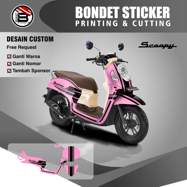 STICKER SCOOPY - DECAL MOTOR HONDA SCOOPY NEW FULL BODY | Lazada Indonesia