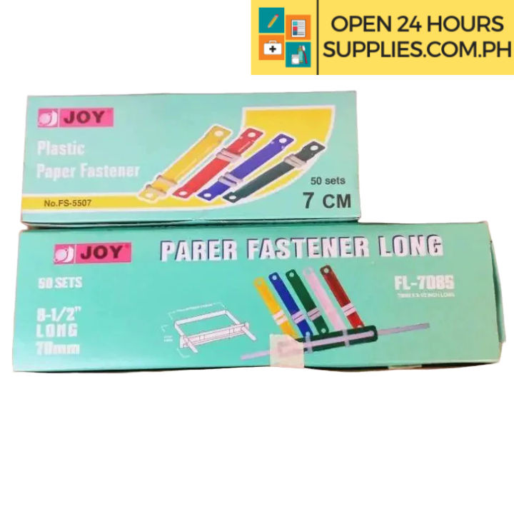 Stationery Fastener (Joy) Plastic Paper Fastener 7cm 50s No. FS-5507 ...