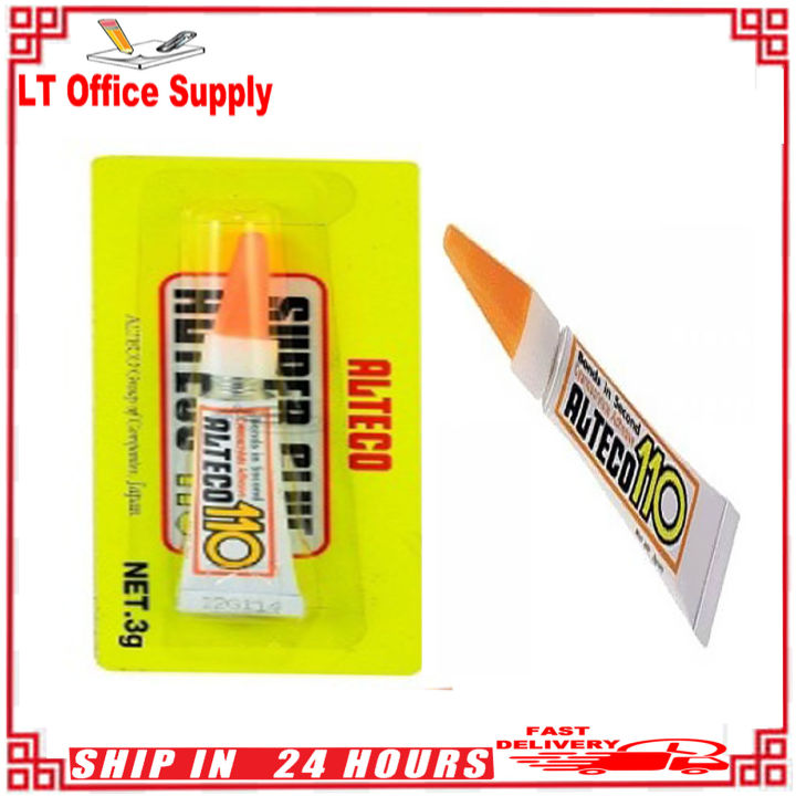 Super Glue Alteco 110 for metal plastic wood porcelain glass paper leather and Rubber Glue ...