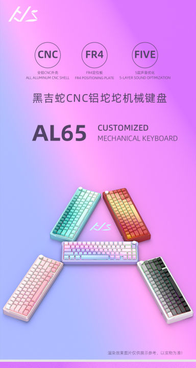 Kit bàn phím cơ nhôm CNC AL65 | Lazada.vn