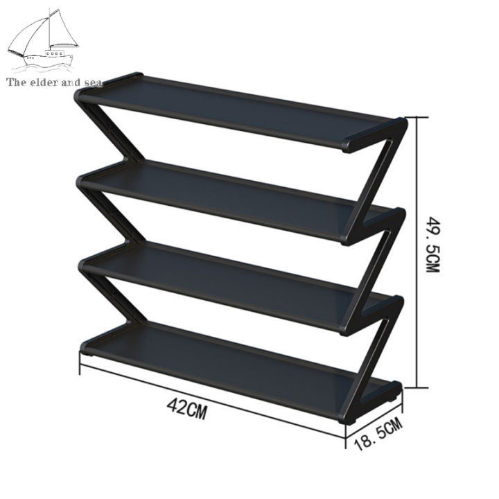 TE Storage Shoe Stand Organizer Upgrade 4-Tier Small Shoe Rack ...