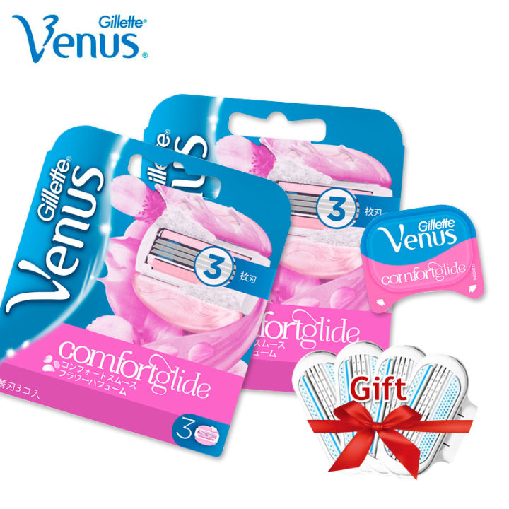 Gillette Venus Women Razor Blade with Spa Soap 3 Layer Sharp Shave ...