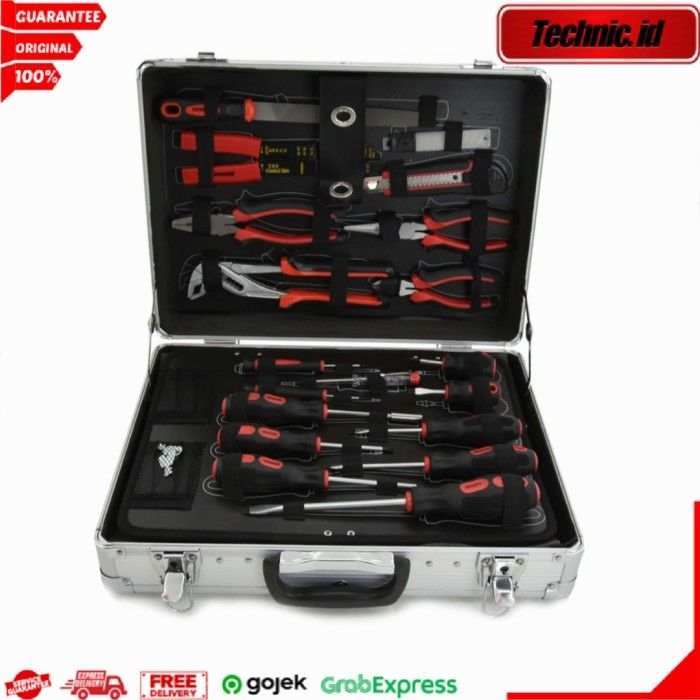 Tool Kit Set Krisbow Set Perkakas 109 pcs Dengan Box Aluminium | Lazada ...