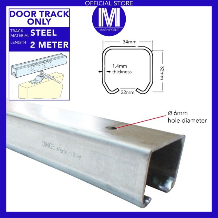 OMGE Italy Steel Door Track for Sliding 2 METER | Lazada PH