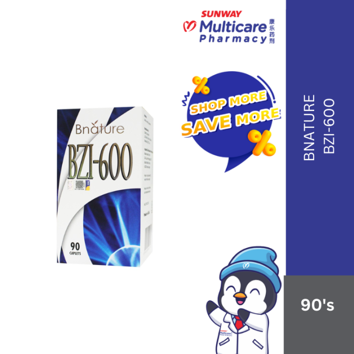 Bnature BZI-600 Tablet 90’s | Vitamin B Complex for Daily Energy, Nerve ...