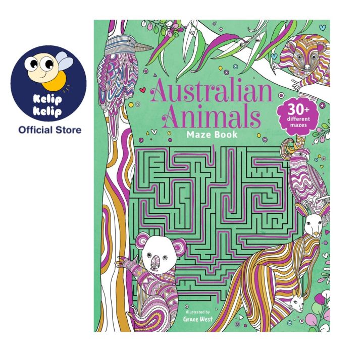 Maze Book of Australian Animals With Fun Activities and Colouring Pages ...