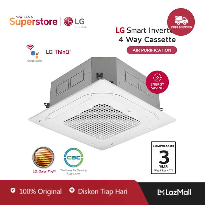LG AC Cassette Ceiling Air Purifier 4 Way Inverter Korea R32 2 PK - ZTNQ18GPLA0 | ZTNQ18 ...
