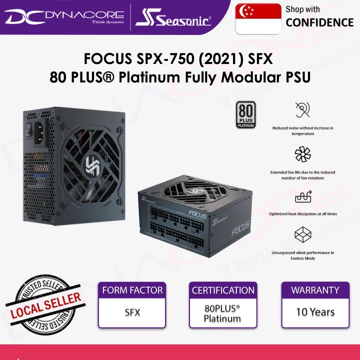 SEASONIC FOCUS SPX-750 (2021) SFX 80 PLUS® Platinum Fully Modular ...