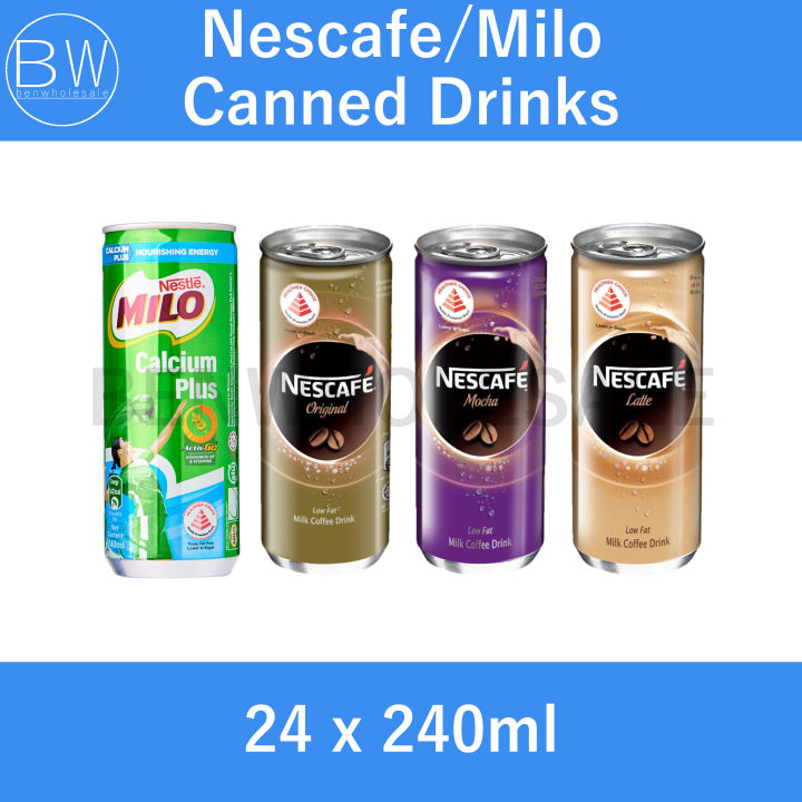 Assorted Nescafe Milo Can/ Nescafe Original/Latte/Mocha Cans | Lazada ...
